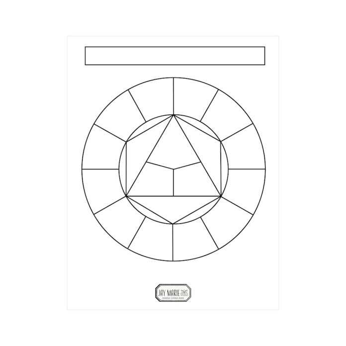 Artist Tools Color Wheel Theory Template 12|D-1237134