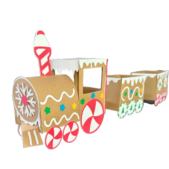 Gingerbread Train with Train Cars|D-1226786