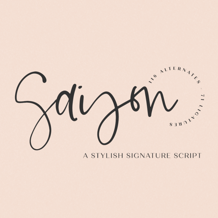 Saison Signature Script Font