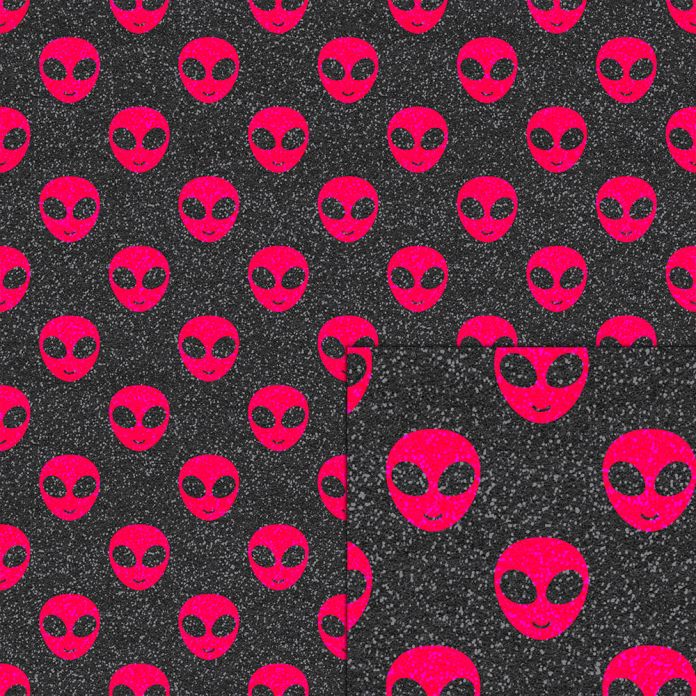 alien pink glitter pattern