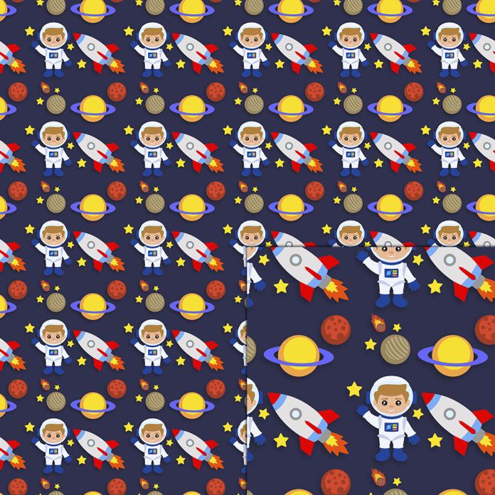 astronauts pattern