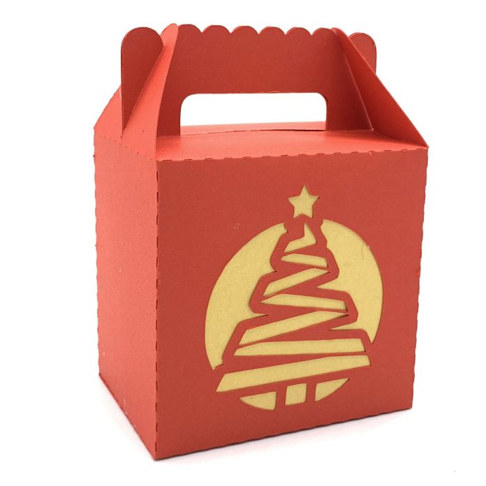 christmas tree circle gable box|D-1231209