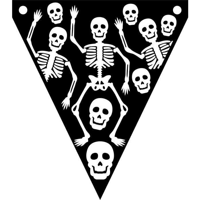 dancing human skeletons banner