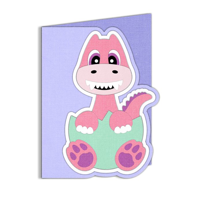 dinosaur baby card