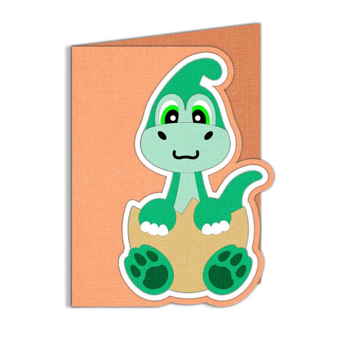 dinosaur baby card
