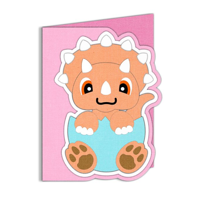dinosaur baby card