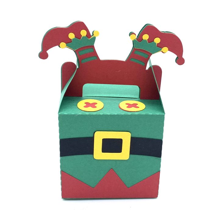 elf santa helper chimney gable box|D-1234379