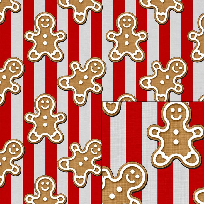 gingerbread stripes pattern|D-1226817