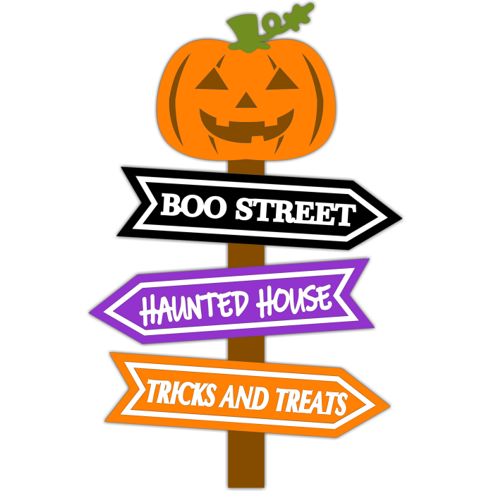 spooky halloween signs|D-374707
