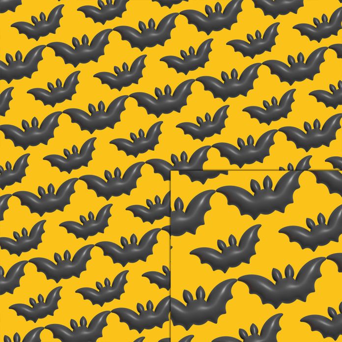 yellow bat inflated pattern