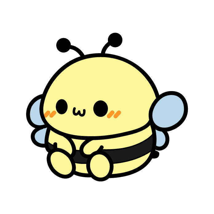 cute chubby bee