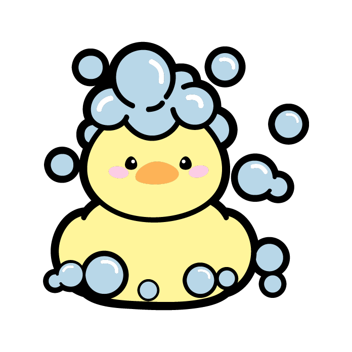 soapy rubber duck