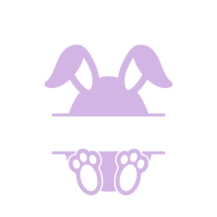 Split Monogram Easter Egg SVG | Easter Bunny SVG | Easter SVG|D-1247117