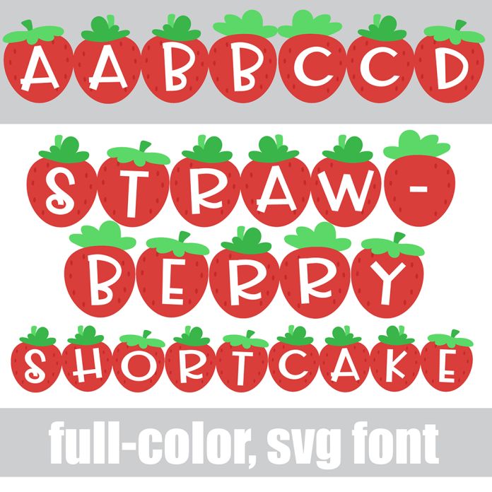 Strawberry Shortcake Color Font