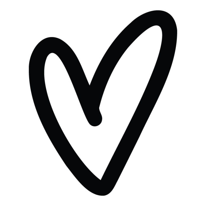 Simple heart silhouette