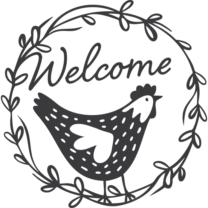 Welcome Chicken Sign|D-1246021