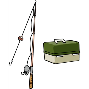 echo park fishing pole tackle box 31815